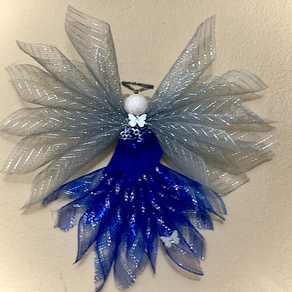 Hand Crafted | Holiday | Guardian Angel Tree Topper Wreath | Poshmark